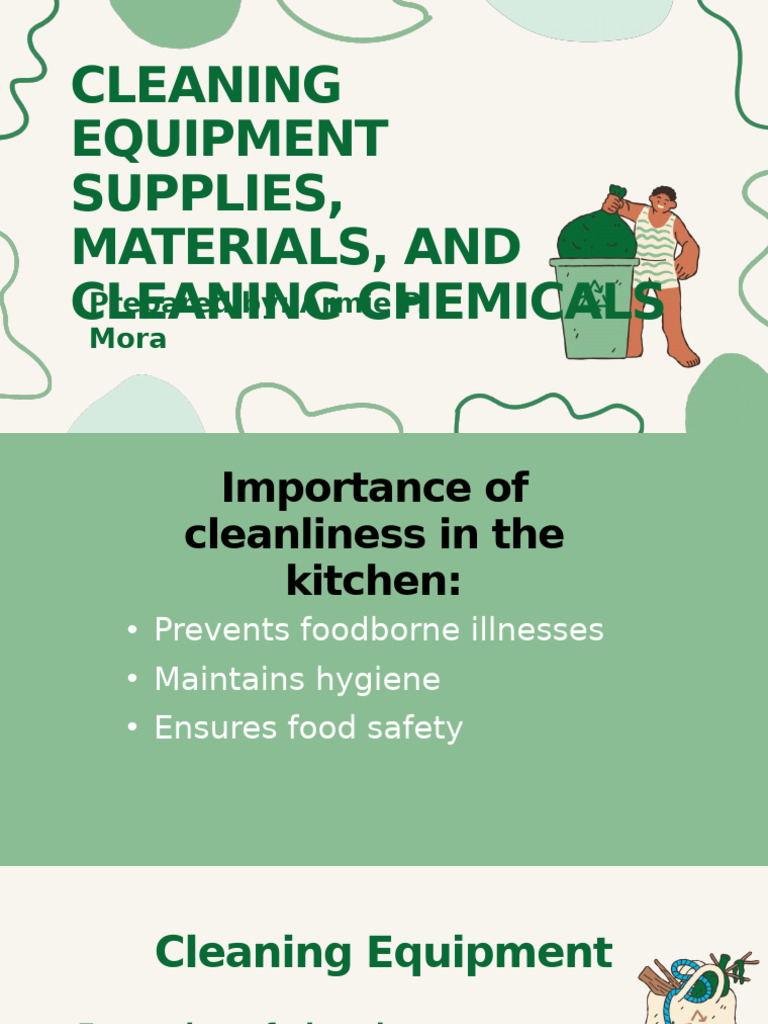 Kitchen Cleaning Equipment Guide | PDF | Cooking, Food & Wine | Home ...