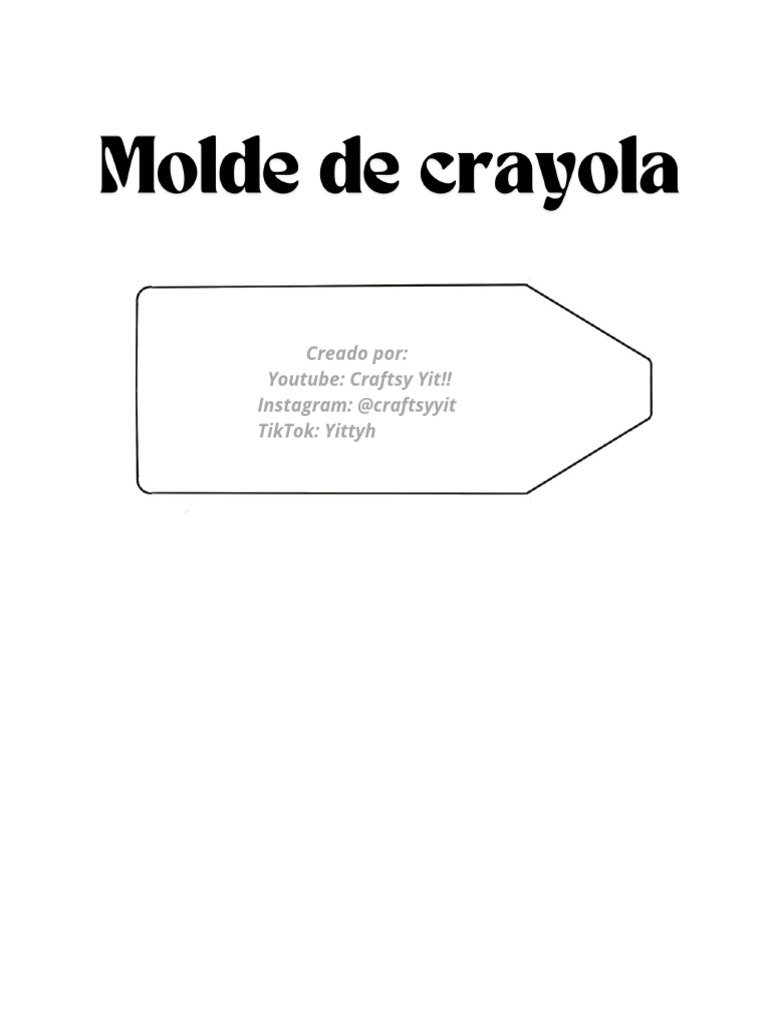Molde de Crayola | PDF