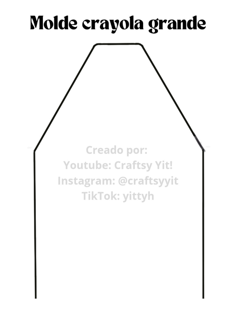 Molde Crayola Grande | PDF