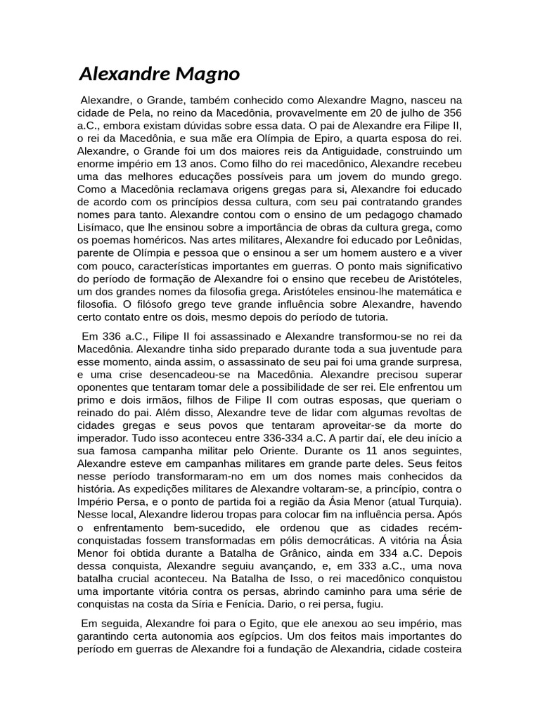Alexandre Magno | PDF