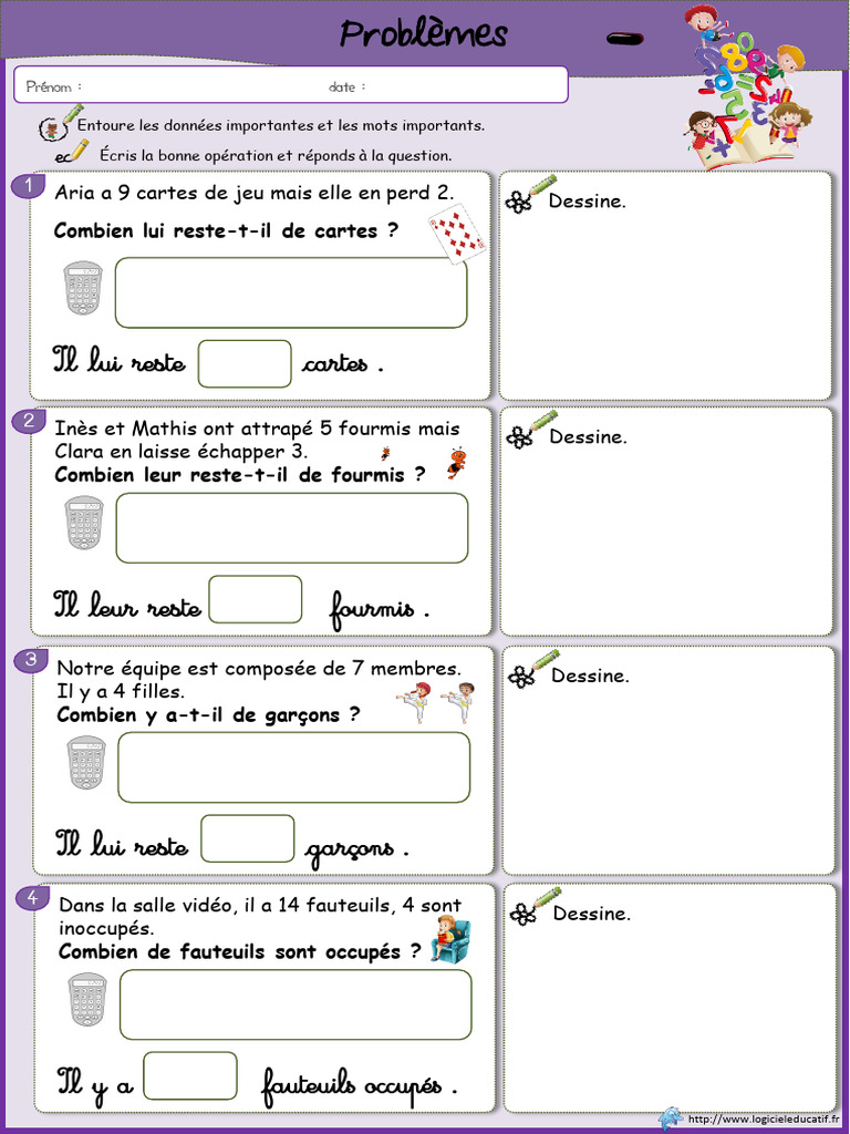 problemes-cp-soustractions ok | PDF