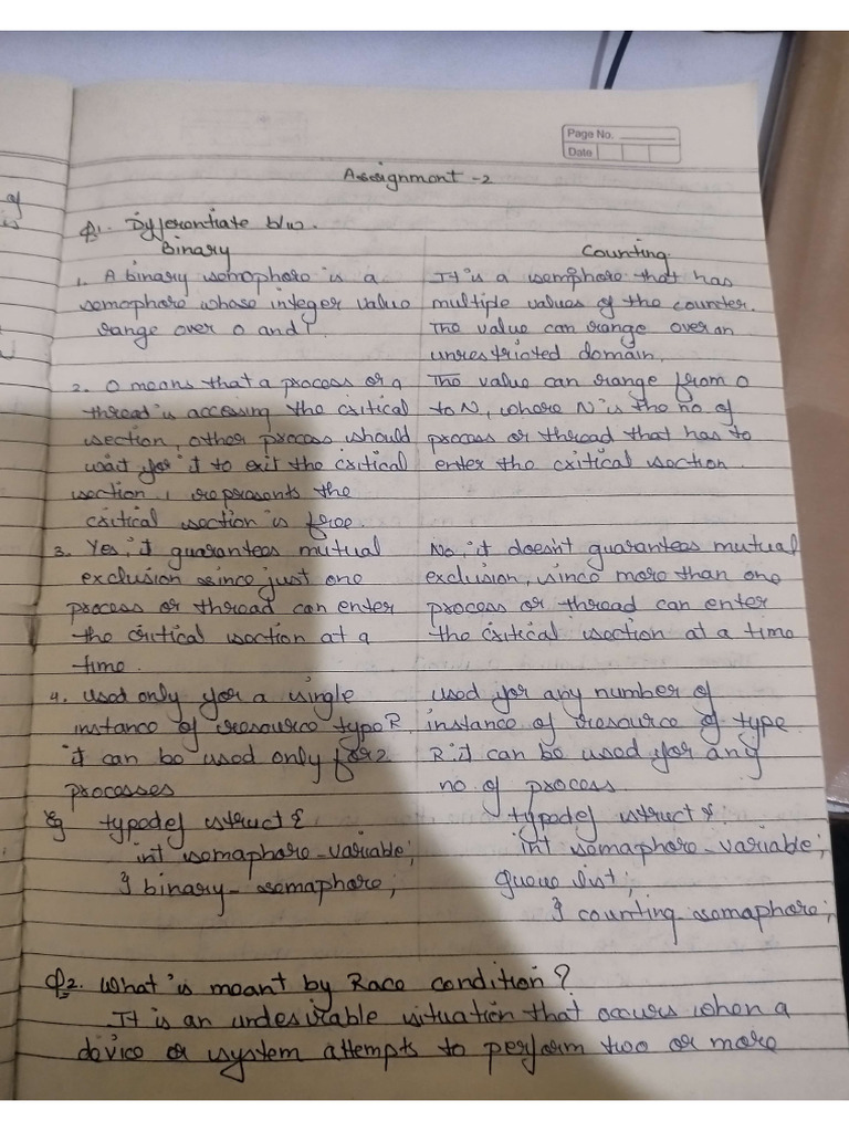 OS Assignment 2 | PDF