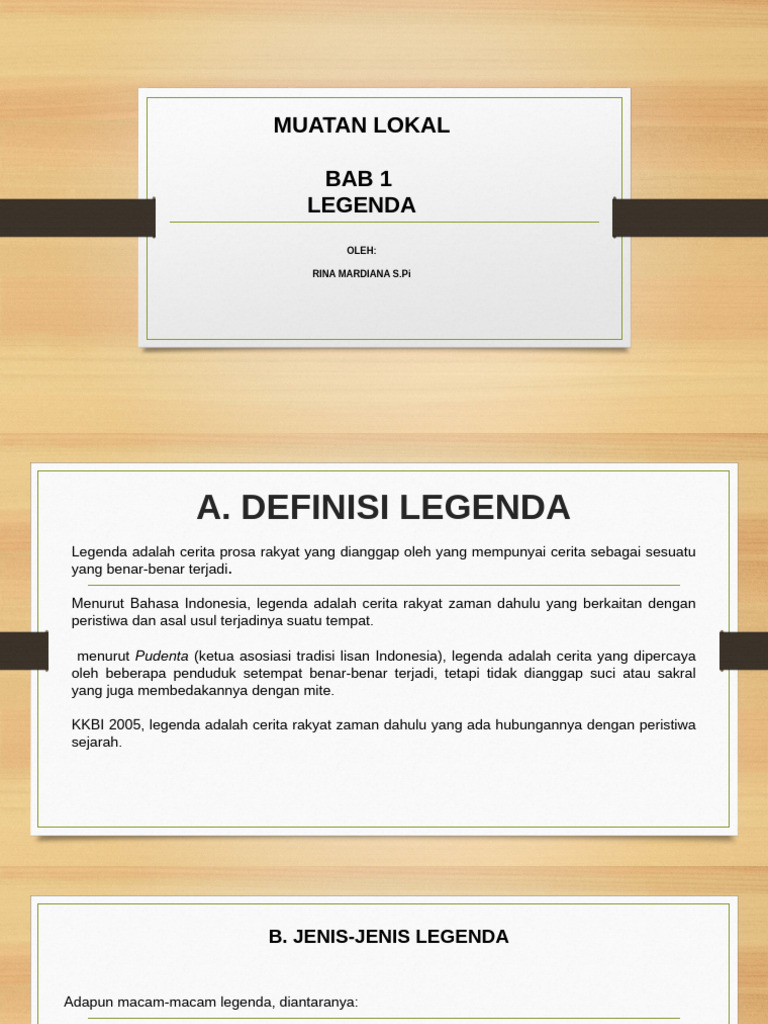 Mulok Bab 1 Legenda | PDF
