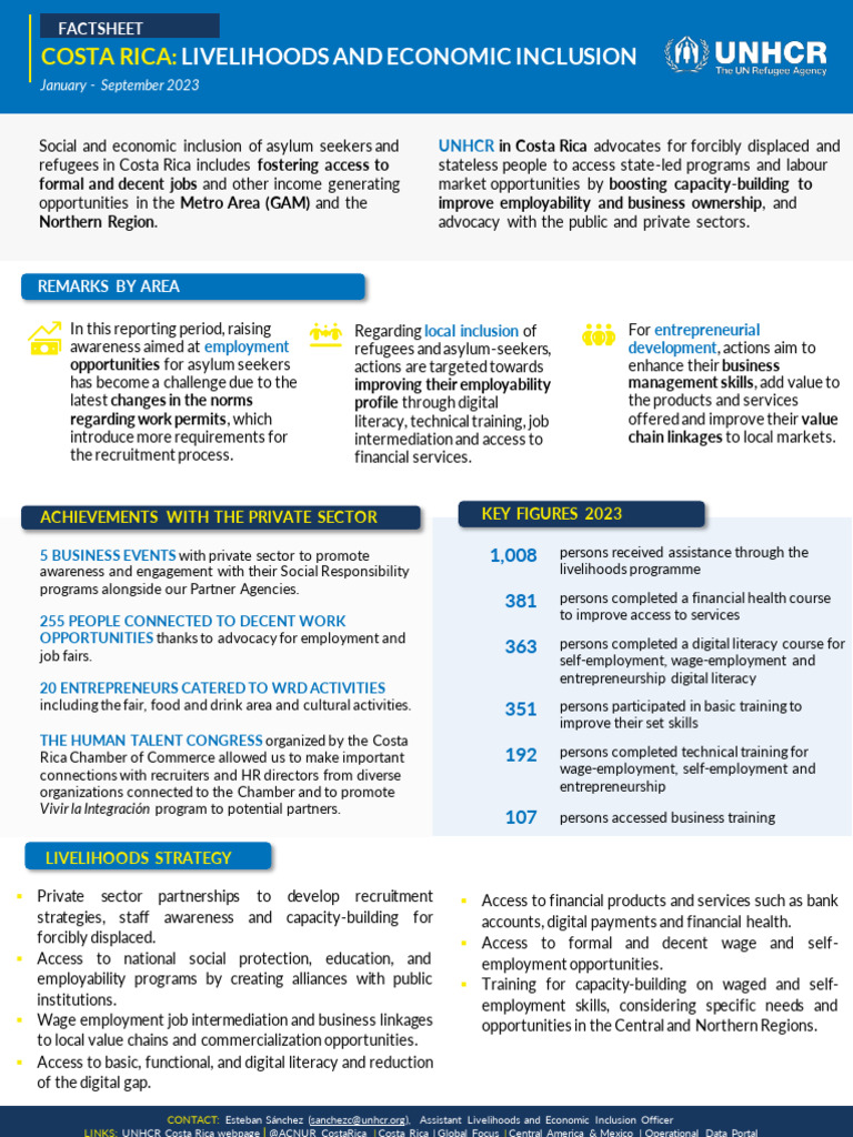 Factsheet Livelihoods - Sep2023 | PDF