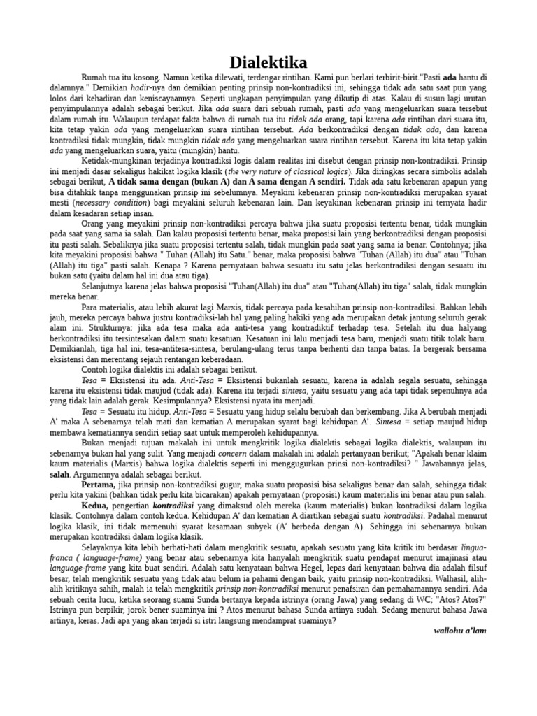 Dimitri Mahayana Dialektika | PDF