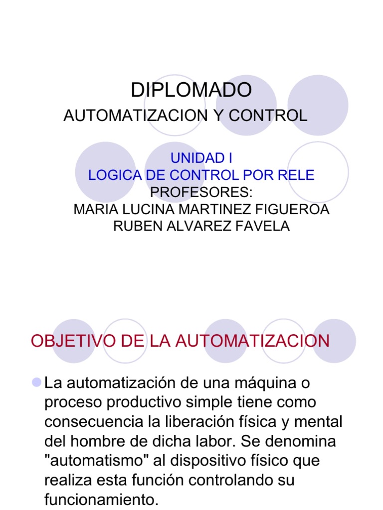 Introducción a la automatización industrial: conceptos básicos, clasificación de automatismos ...
