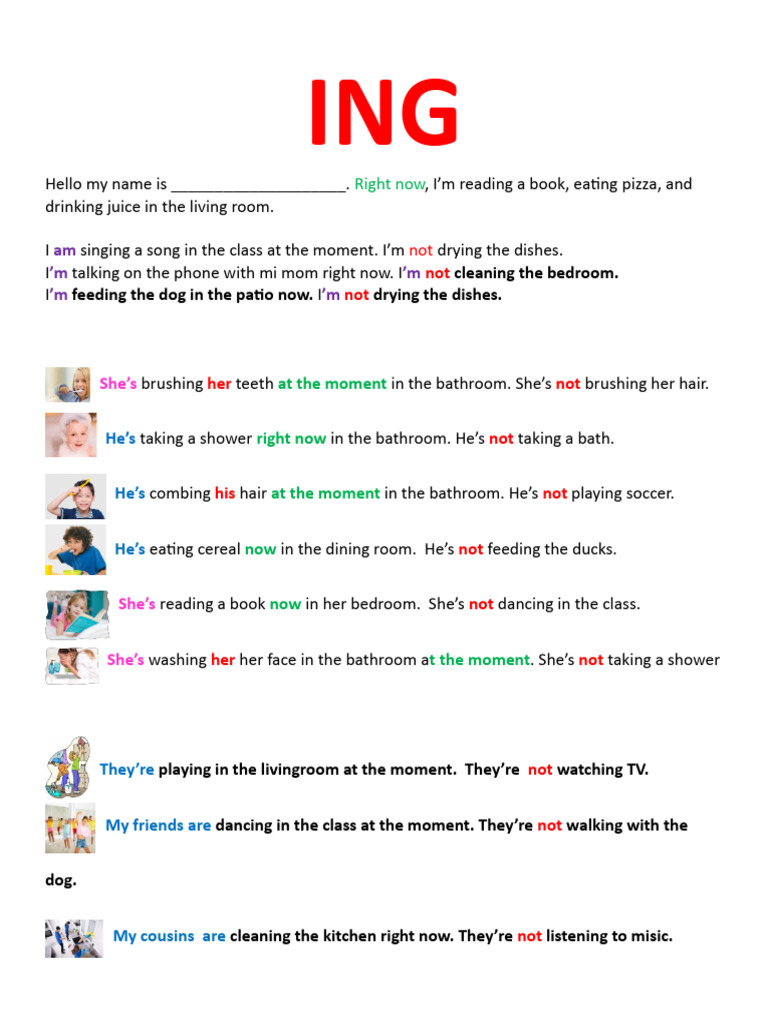 Contenidos Third Unit Beg Kids Practice Verbs Kids | PDF