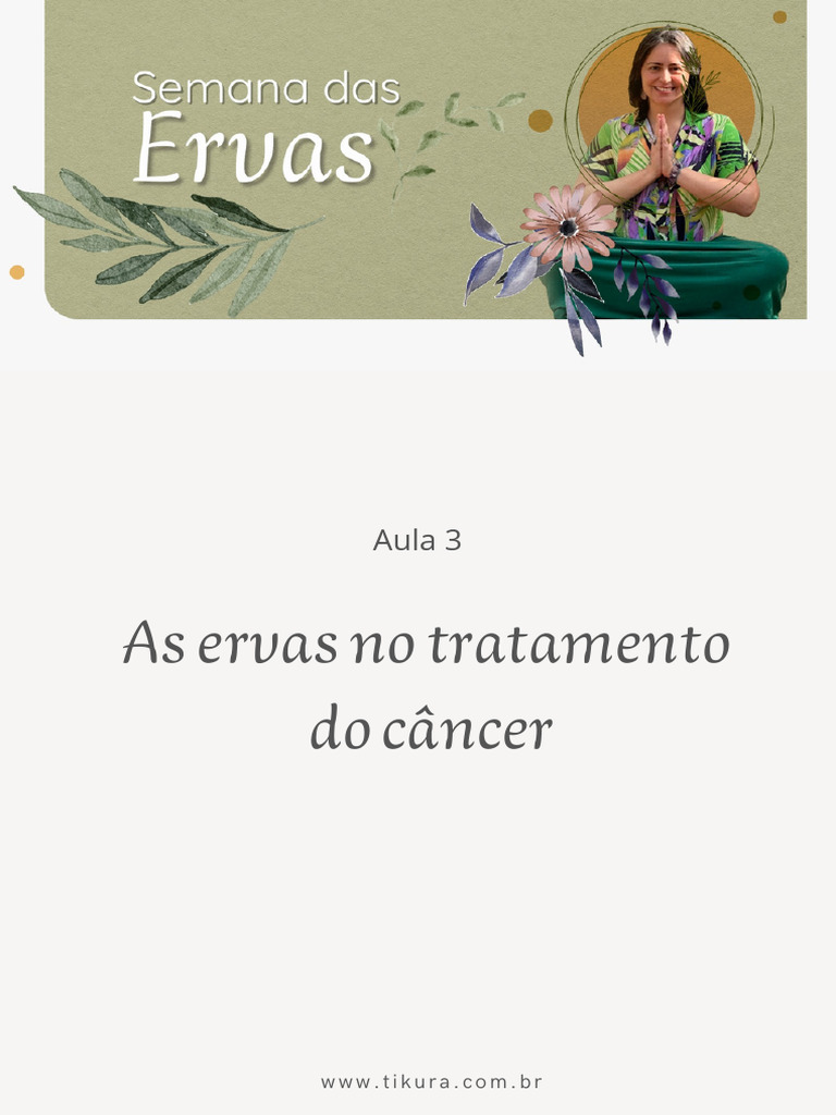 Apostila 3 - As Ervas No Tratamento Do Câncer - Aula 3 | PDF
