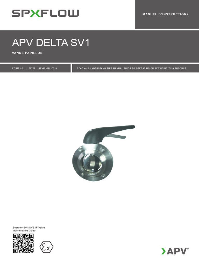 Apv Valves sv1 FR | PDF