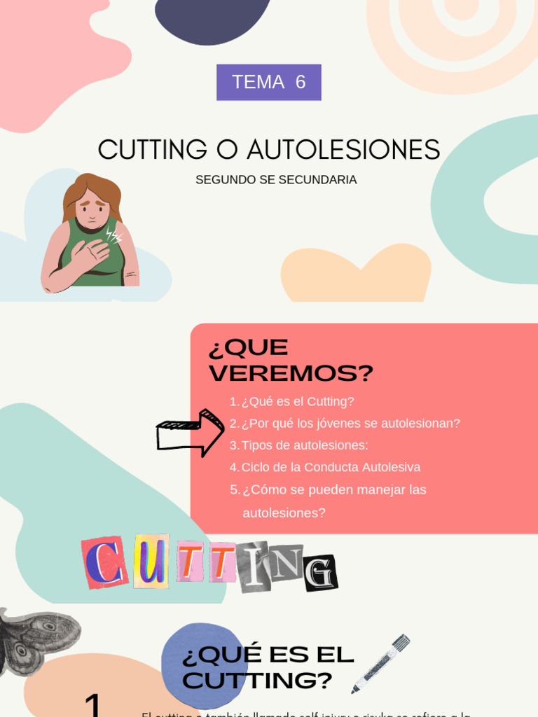 T6 Cutting o Autolesiones | PDF | Autolesiones | Las emociones