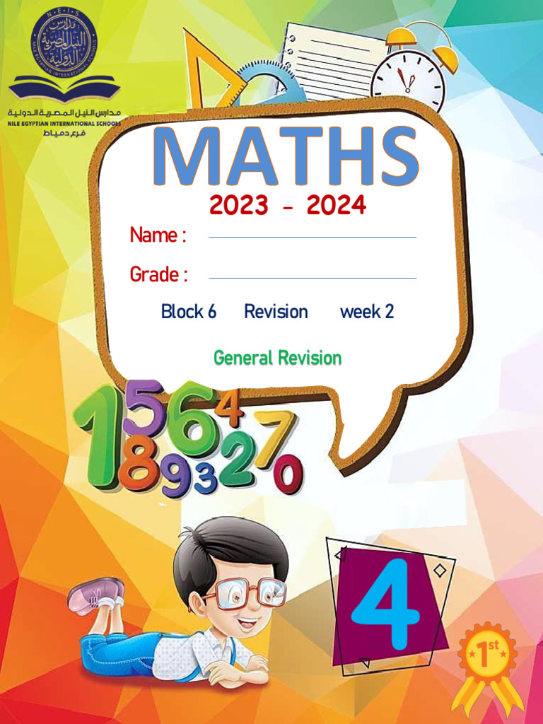 G4 Revision Sheets (Answer Key) | PDF | Length | Perpendicular