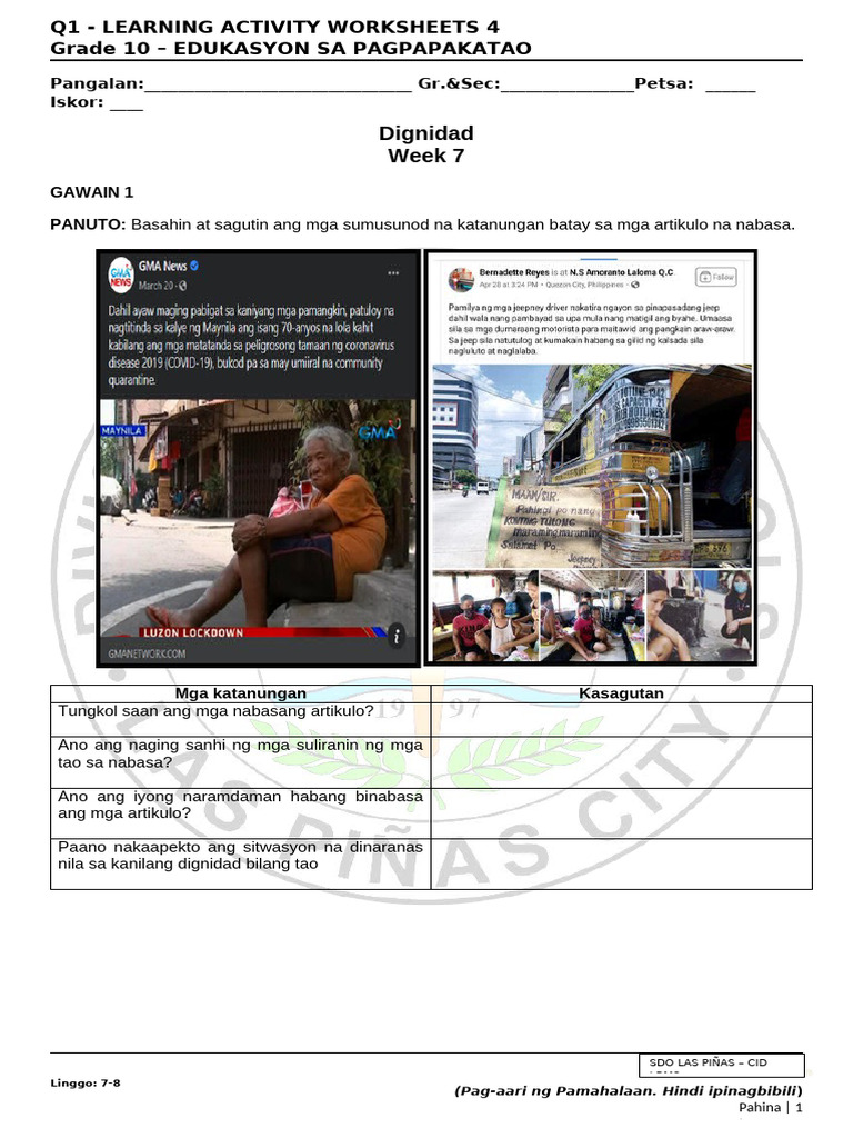 Q1 G10 Esp Law 4 | PDF