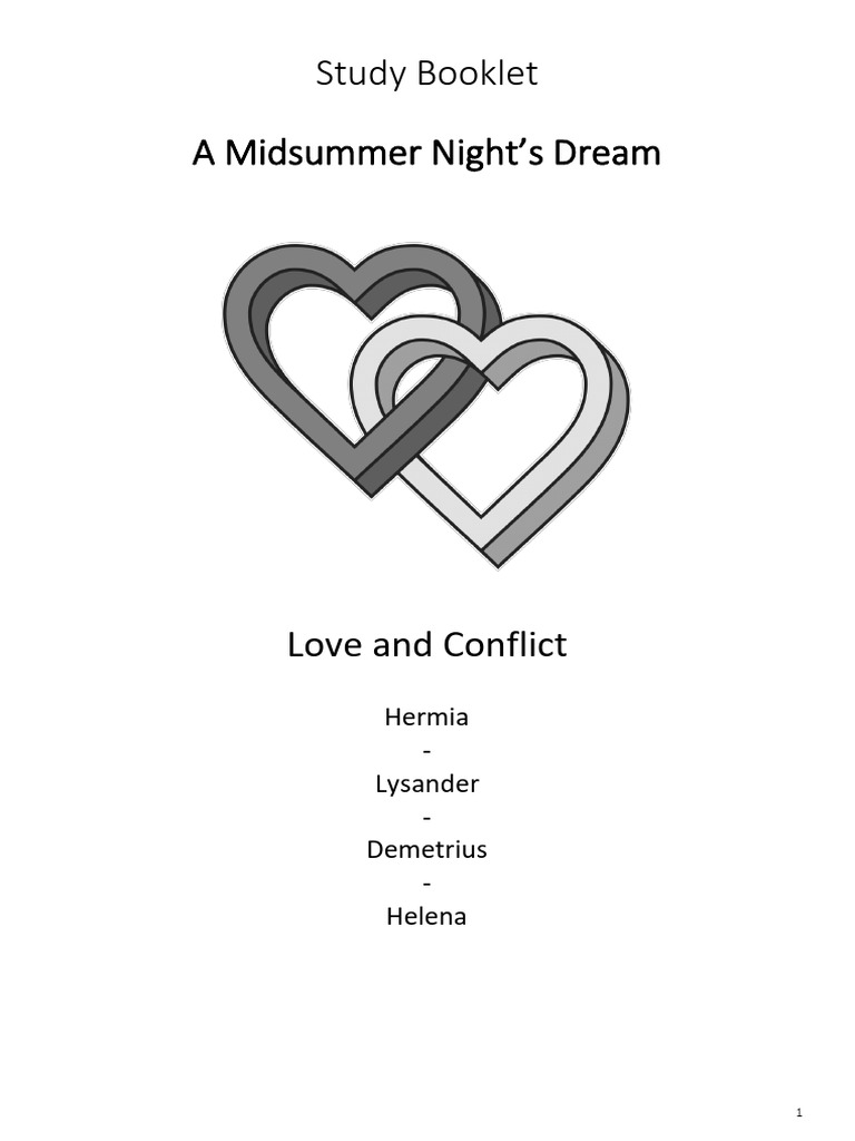 A Midsummer Night's Dream Study Guide | PDF | A Midsummer Night's Dream