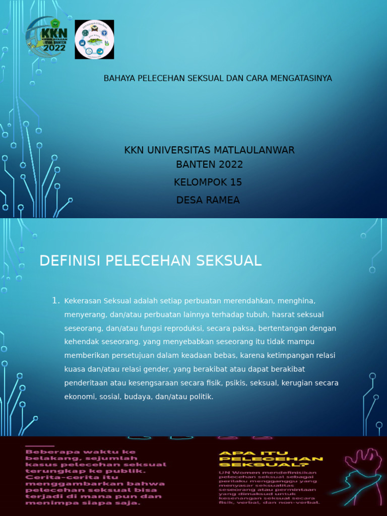 Bahaya Pelecehan Seksual Dan Cara Mengatasinya | PDF