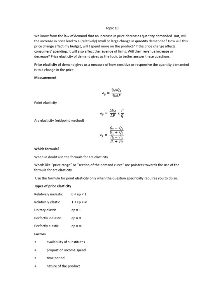 Topic 10 Notes | PDF