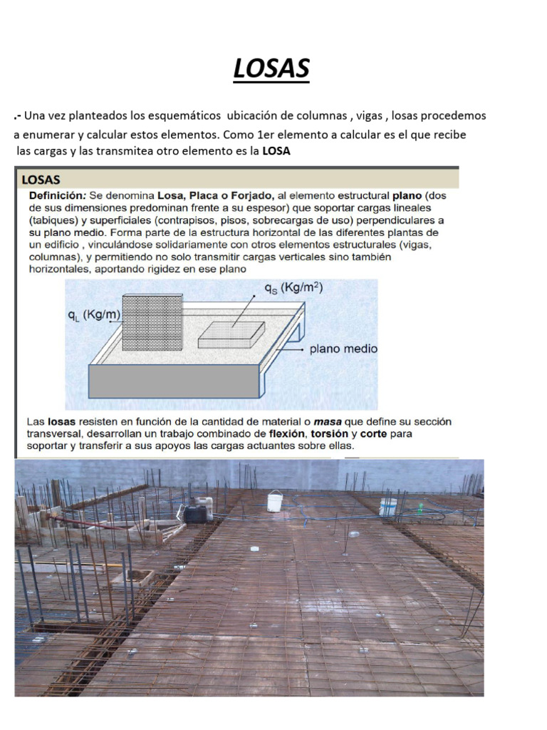 Teorico Losas 1 | PDF