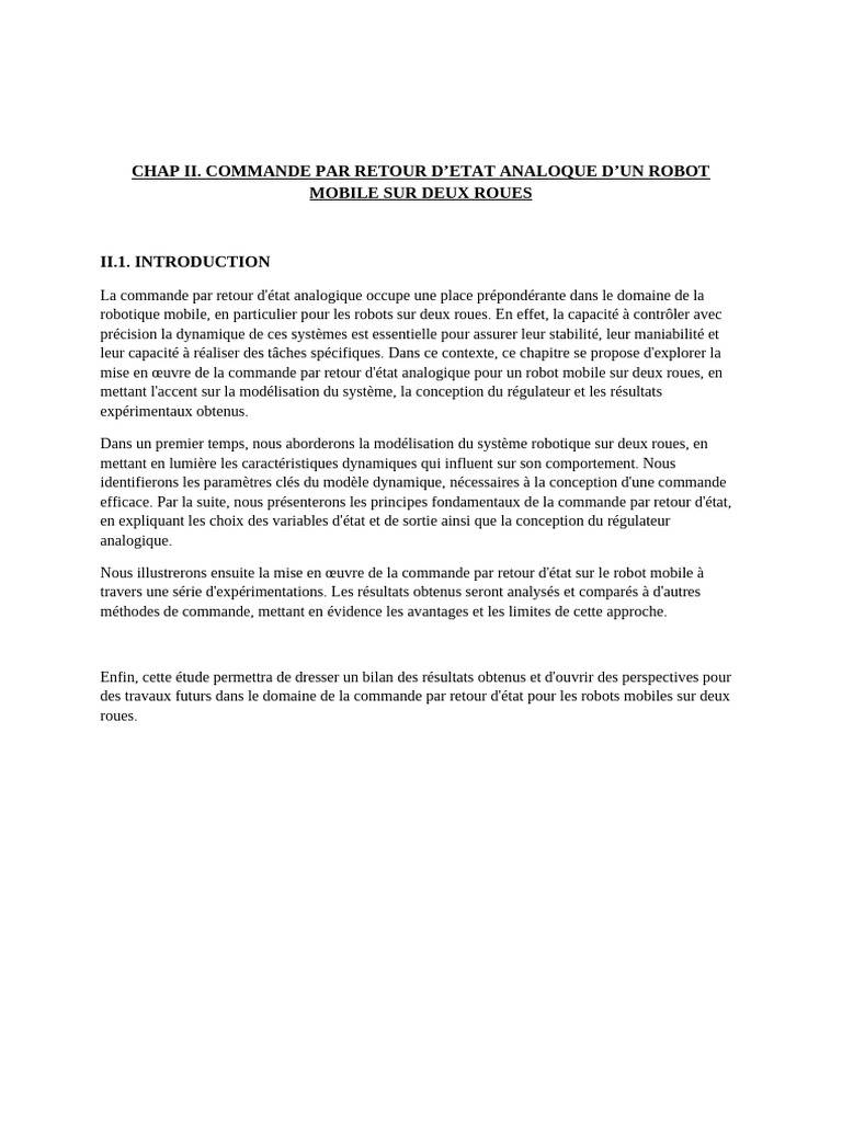 Chap II Memoire | PDF