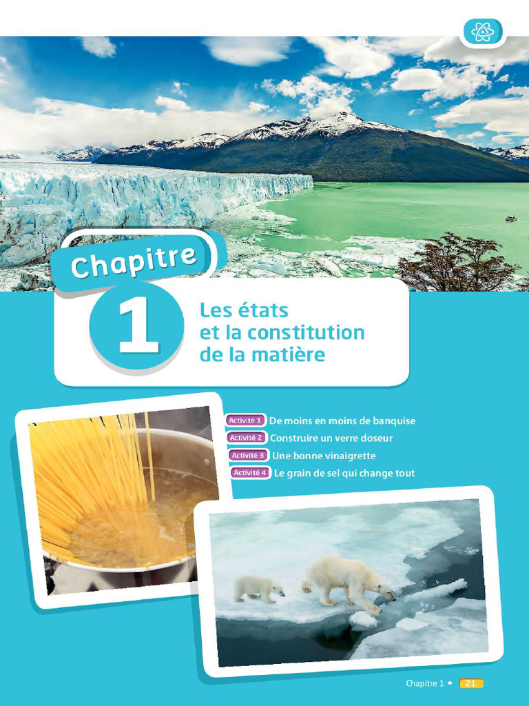 01 - Les Etats Et La Constitution de La Matiere | PDF