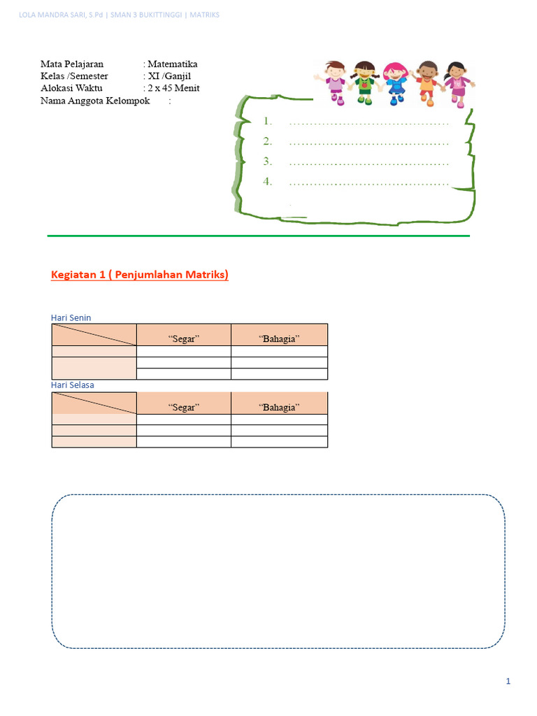 LKPD_MATRIKS_2 (1) | PDF
