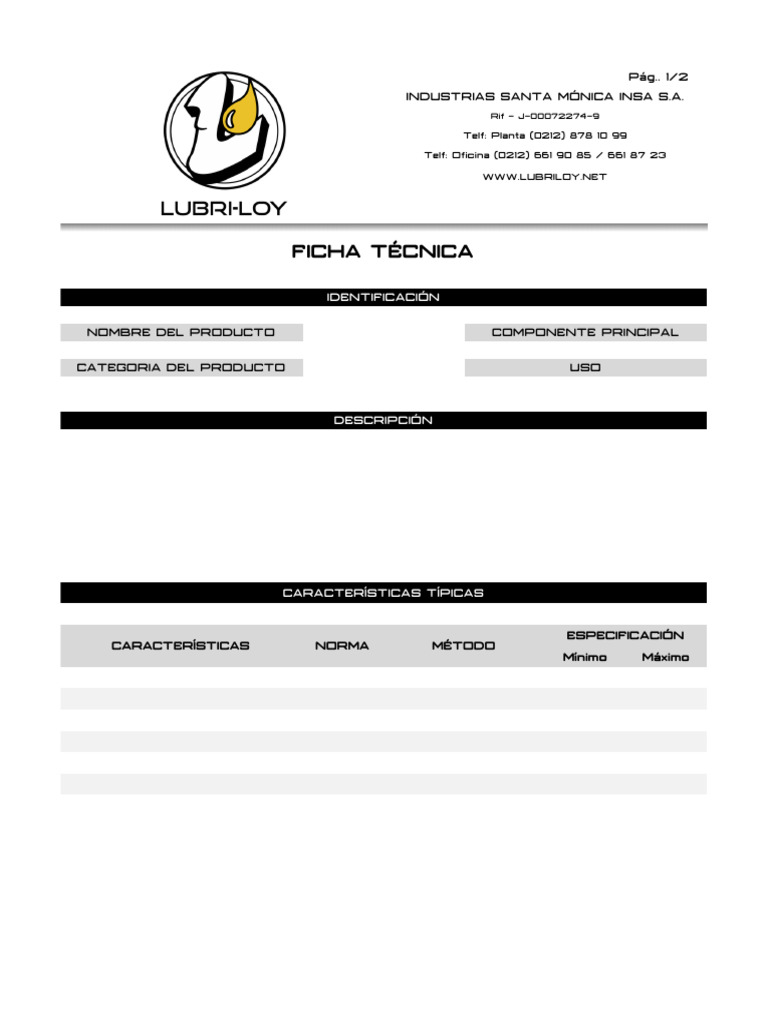 INSA-P-IP004 Engranaje ISO VG 320 V03 FICHA TECNICA | PDF