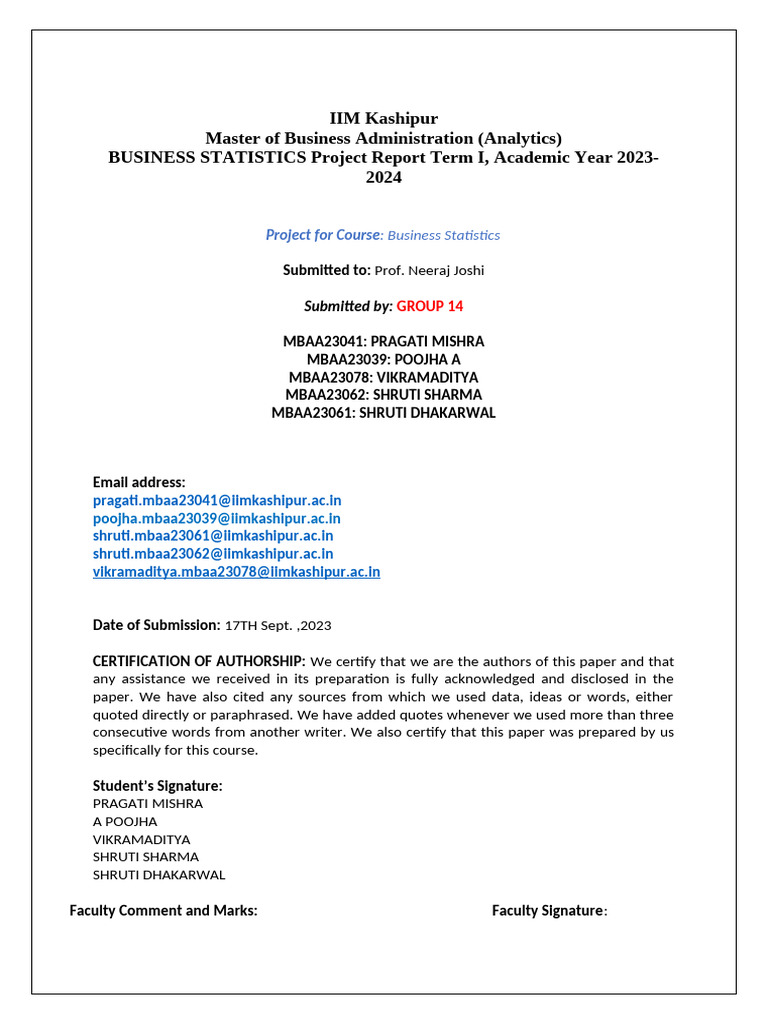 BS Report Final | PDF