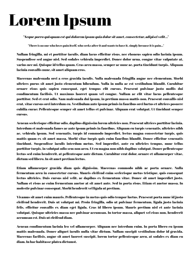 Lorem Ipsum: "Neque Porro Quisquam Est Qui Dolorem Ipsum Quia Dolor Sit Amet, Consectetur ...