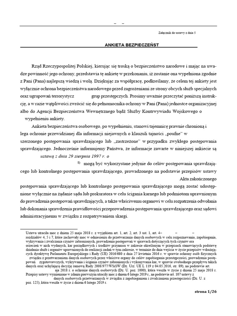 Ankieta BFGDGDSSD | PDF