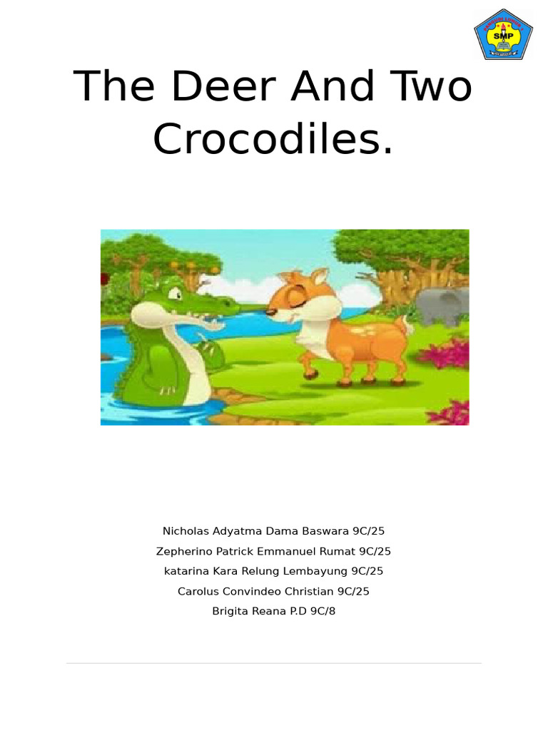 The Deer and Two Crocodiles | PDF