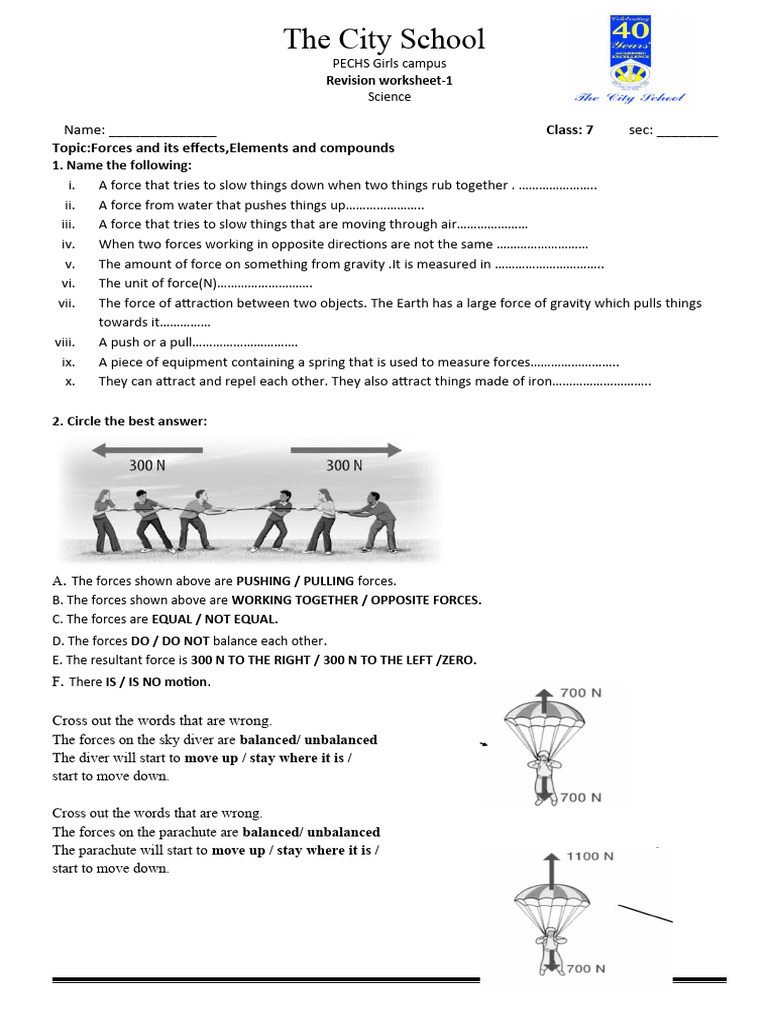 Science Forces Test | PDF