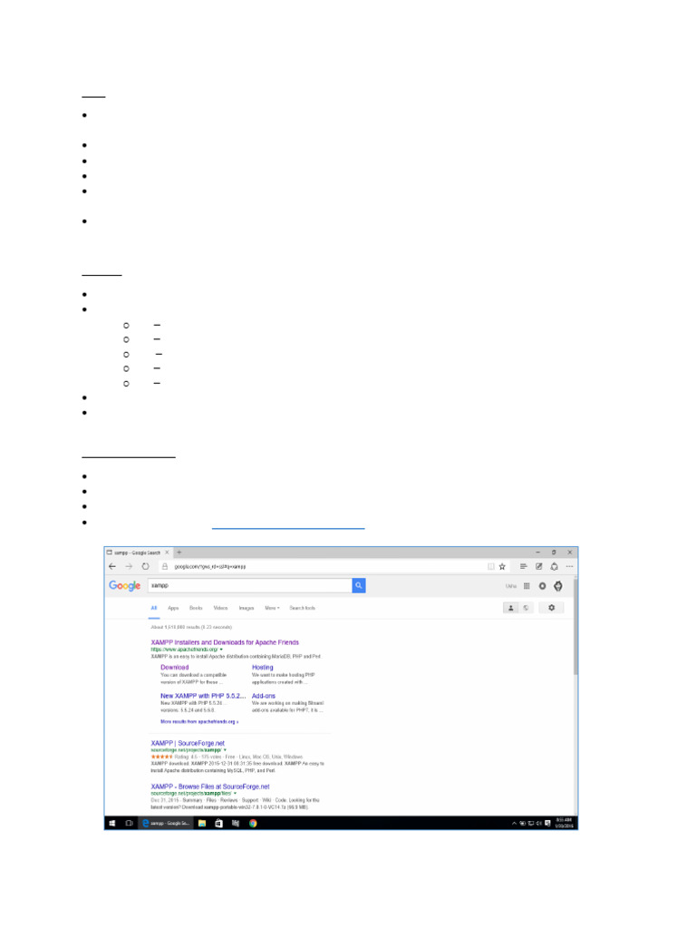 Installing XAMPP | PDF