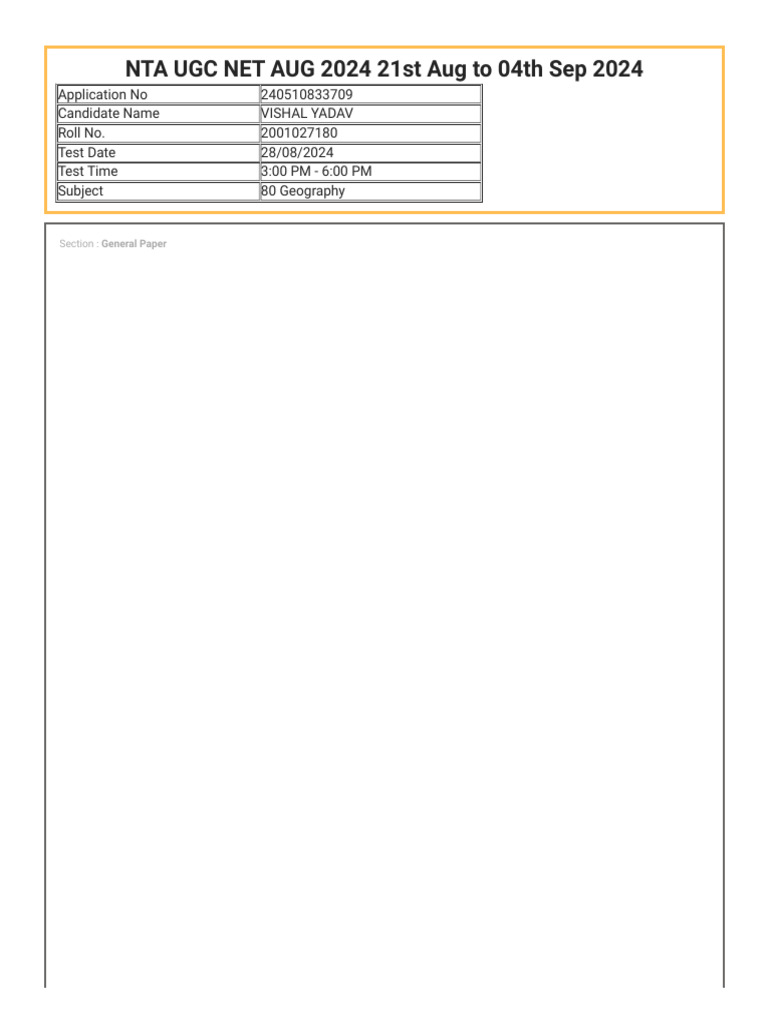 Ugc Net Answer Key | PDF
