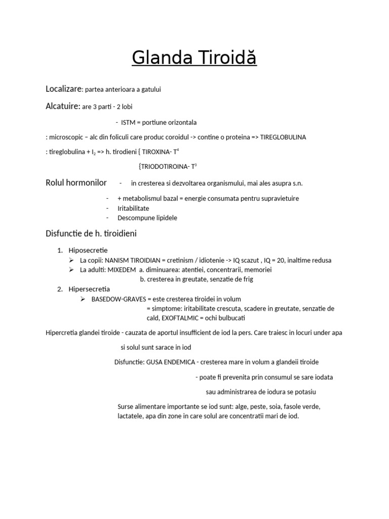 Glanda Tiroidă | PDF