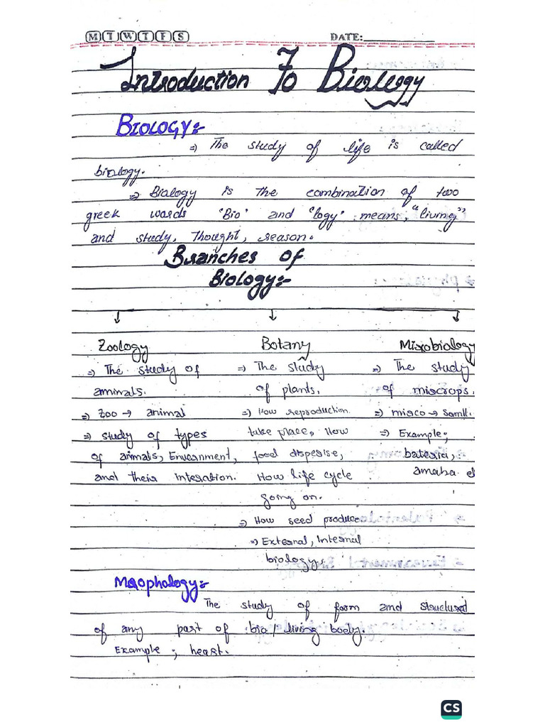 Biology Chapter 1 | PDF