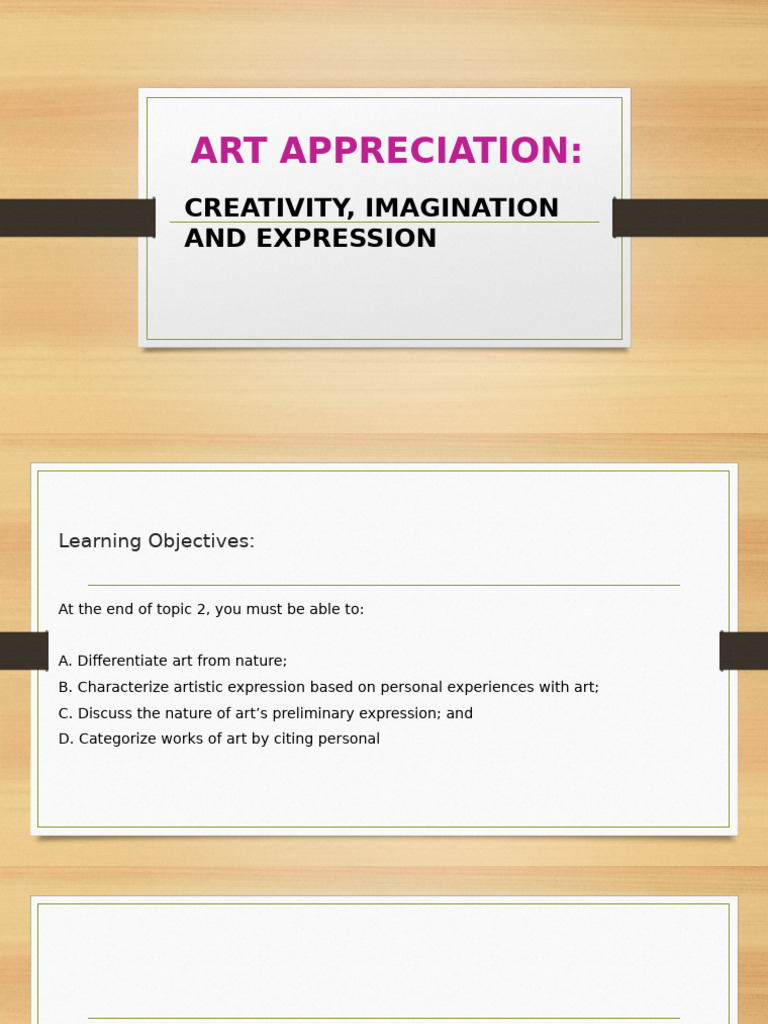 Art Appreciation 1 | PDF