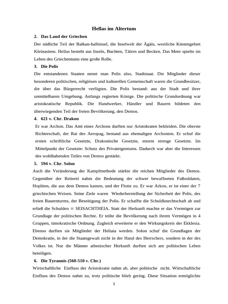 Hellas Im Altertum | PDF