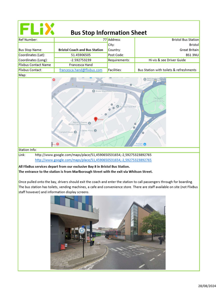 Bristol Bus Station Handout | PDF | Business