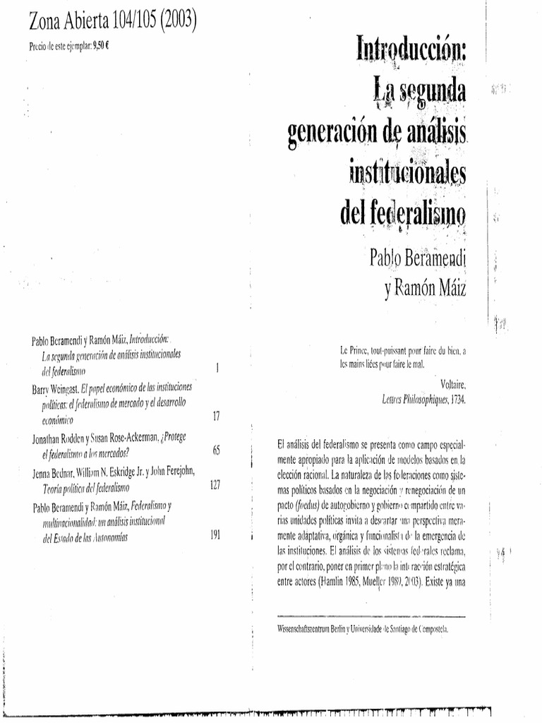 Beramendi y Máiz | PDF