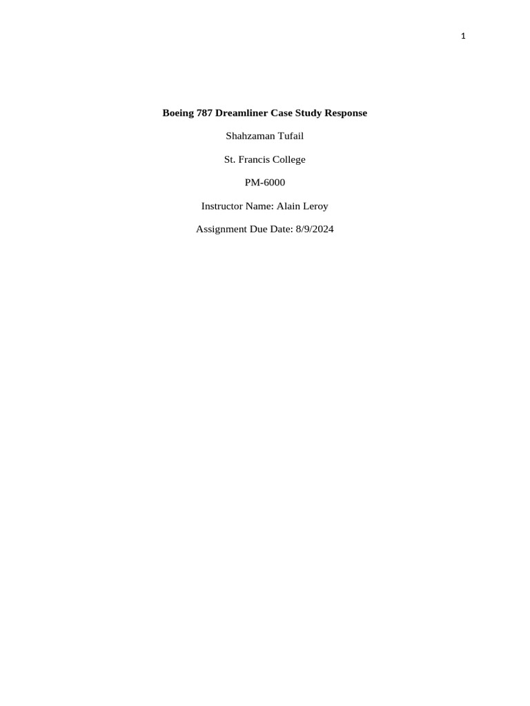 Boeing 787 Dreamliner | PDF