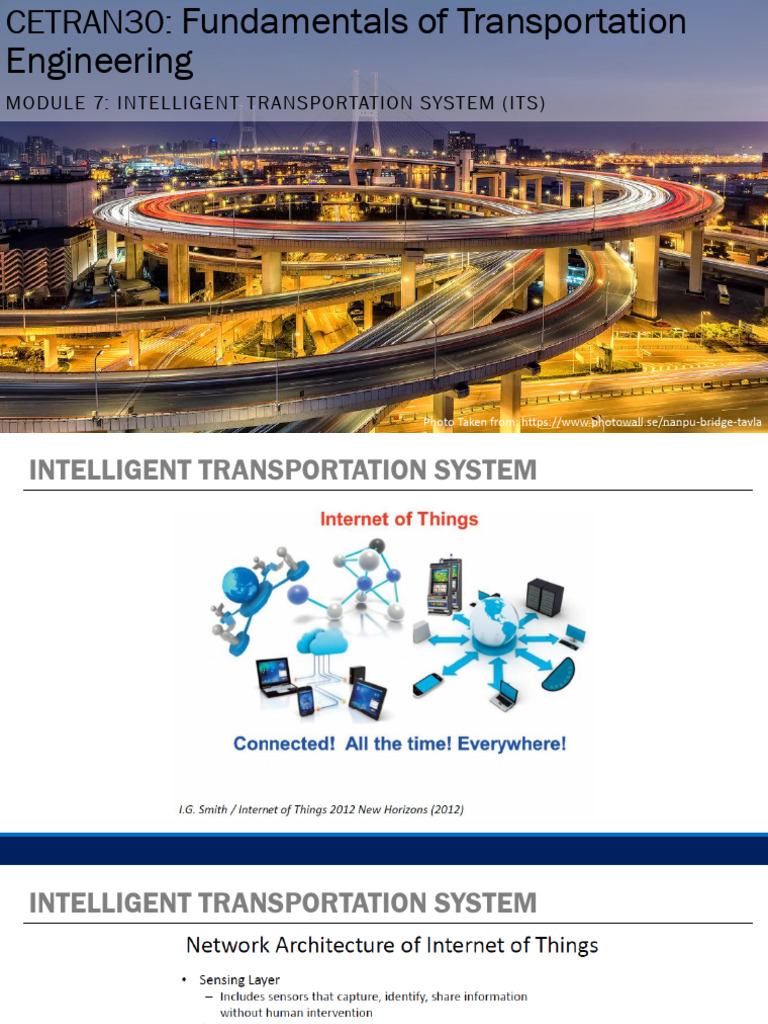 Module 7_ Intelligent Transportation System | PDF