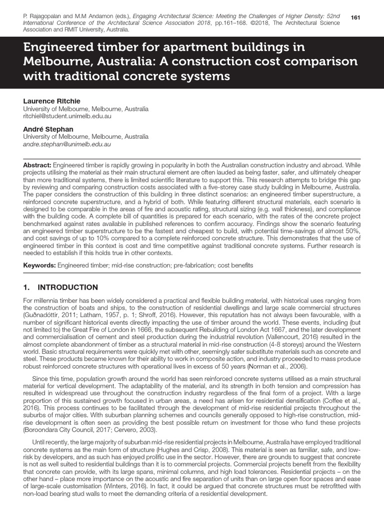 Timber Vs Concrete Cost-Comparison | PDF