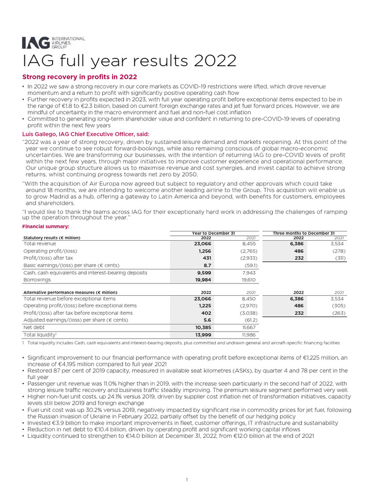 2022 Full Year Results | PDF
