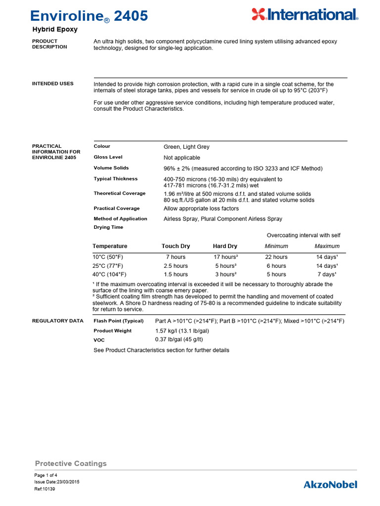 Enviroline 2405 | PDF