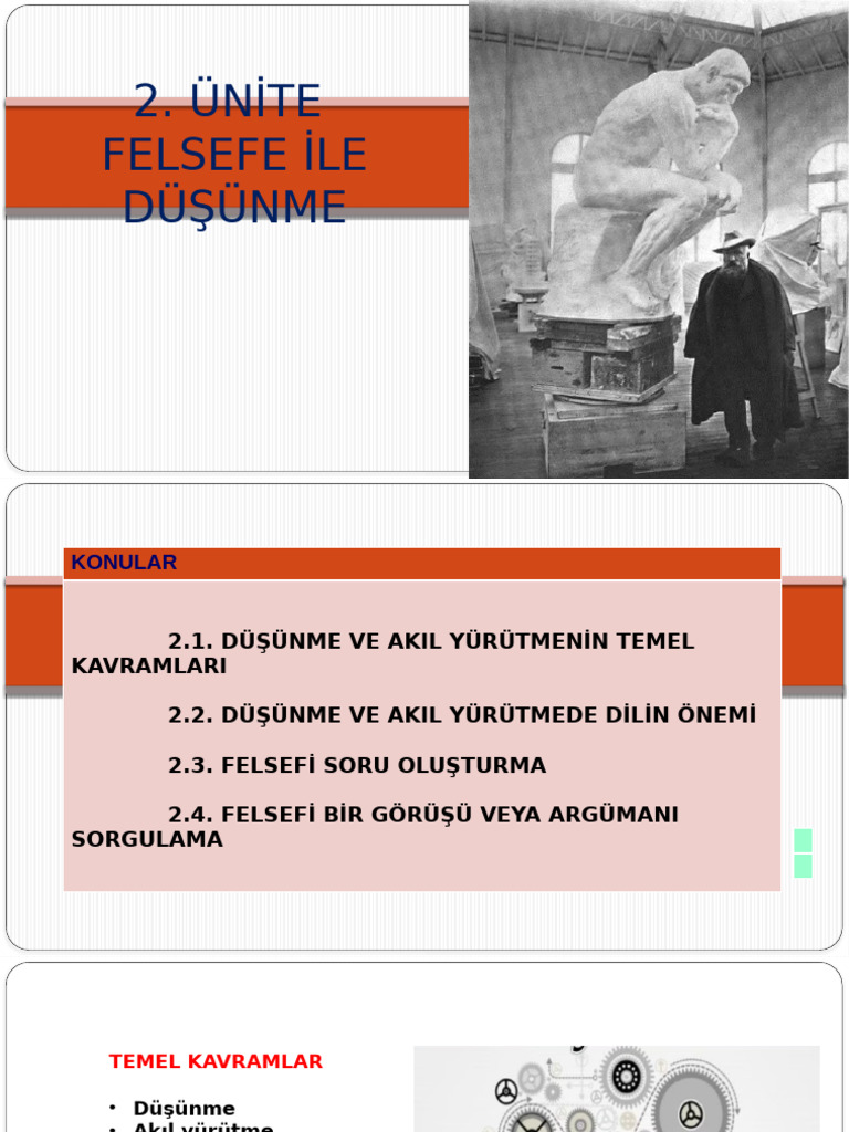 10 Felsefe 2.Üni̇te | PDF