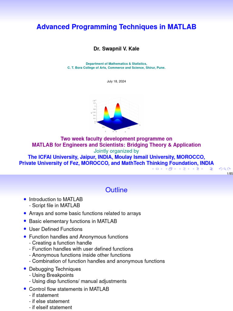 FDP Matlab | PDF