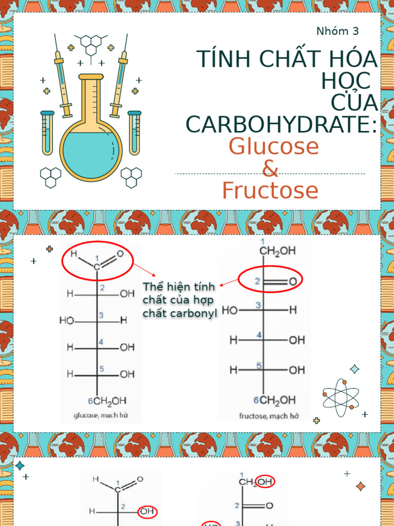 HÓA - NHÓM 3 (Glucose, Fructose) | PDF