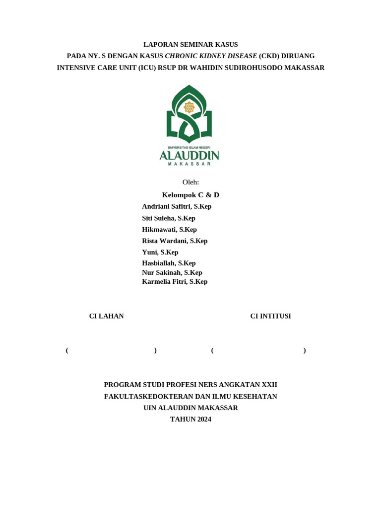 Askep Kelolaan KLPK C & D | PDF