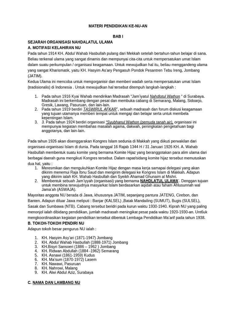 Materi Pendidikan Ke-Nuan | PDF