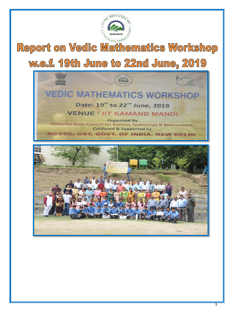 Final Vedic Mathematics Report | PDF