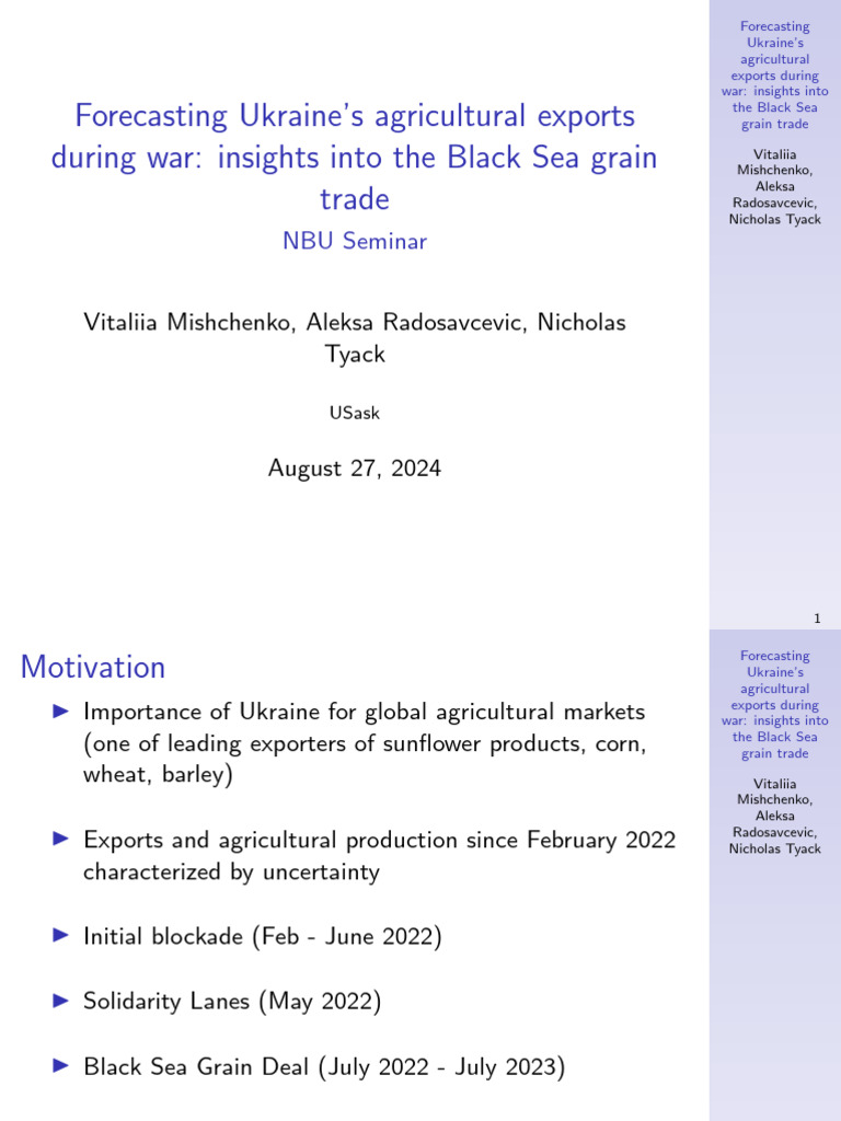 ORS 2024.08.27 Presentation Nicholas Tyack | PDF