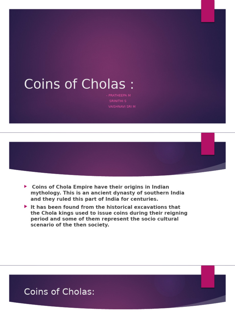Chola Coins | PDF